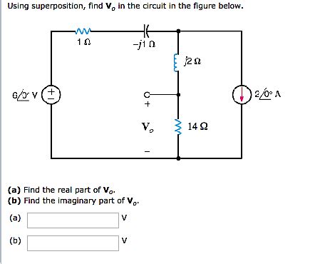 Solved Using Superposition Find Vo In The Circuit In The Chegg