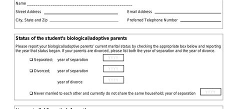 Css Aid Profile Paper Form Fill Out Printable PDF Forms Online