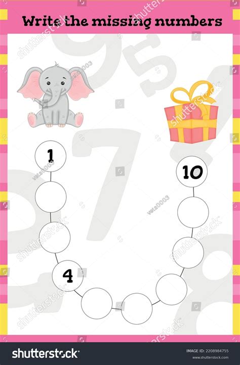 Math Maze Addition Worksheet Educational Game Stock Vector Royalty