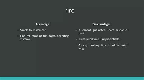 Process Scheduling Algorithms Pptx Operating Systems Computer
