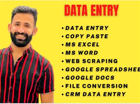 Data Entry Web Scraping Typing CopyPaste Data Conversion Upwork