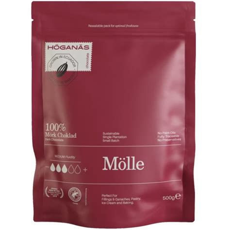 Köp Höganäs Chocolate Dark Chocolate 100 Couverture MÖLLE 500g på