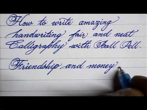 Cursive Hand Writing How To Write Neat Cursive Handwriting Mazic Writer YouTube Cursive