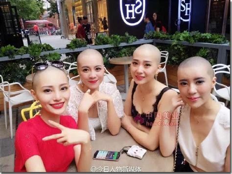 原来女子剃光头可以这么美 女子光头图片集 43 中国长发