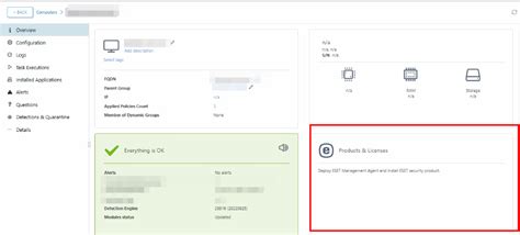 The Product Does Not Appear In The Eset Protect Information Detail Menu Eset Protect On Prem