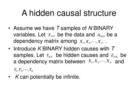 PPT Non Parametric Bayesian Method For Hidden Cause Inference PowerPoint Presentation ID
