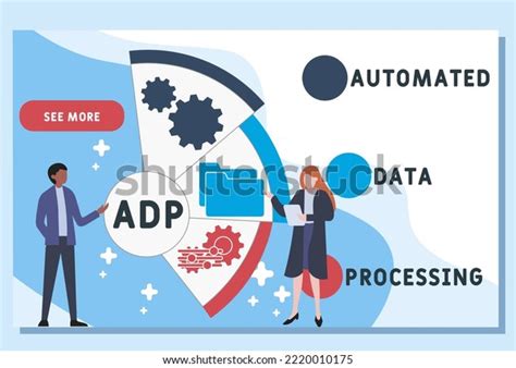Adp Automated Data Processing Acronym Business Stock Vector Royalty Free 2220010175 Shutterstock