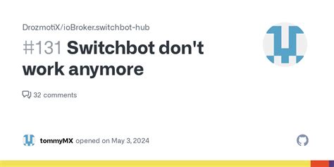 switchbot don t work anymore · issue 131 · drozmotix iobroker