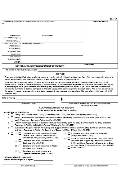 Free 51 Acknowledgment Forms In Pdf Ms Word
