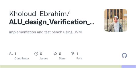 GitHub Kholoud Ebrahim ALU Design Verification UVM Implementation