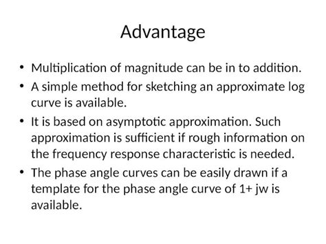 Pptx Advantage And Disadvantage Bode Plot Dokumen Tips
