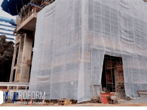 Tela Fachadeira Para Obra Proteção E Segurança Em Sua Obra