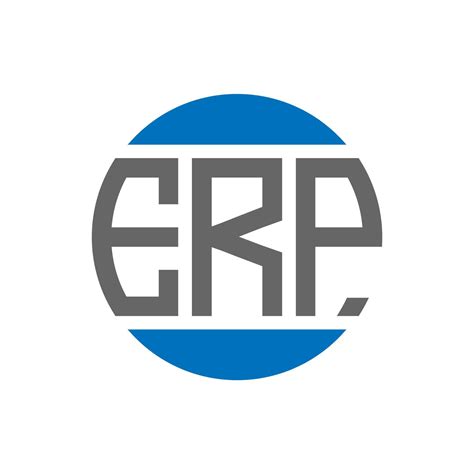 ERP Letter Logo Design On White Background ERP Creative Initials