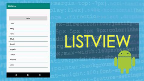 Create Listview In Android Studio Listview Android Studio Youtube