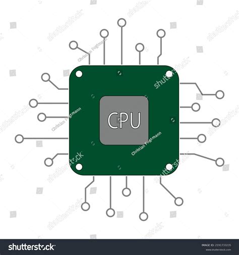 Cpu Microchip Chip Flat Design Icon Stock Vector Royalty Free 2191733235 Shutterstock