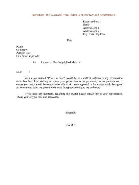 Letter Request Use Doc Template Pdffiller