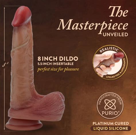 Buy 8 Inch Liquid Silicone Natural Dildo With Squeezable Balls Dual