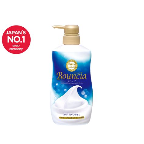 BOUNCIA Body Soap (White Soap) Pump 480 mL - Cow Style Indonesia - COW ...
