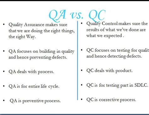 Vaibhav Srivastava On Linkedin The Best Comparison Of Quality Control