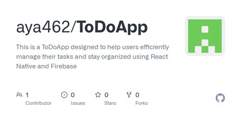 Github Aya462todoapp This Is A Todoapp Designed To Help Users Efficiently Manage Their Tasks