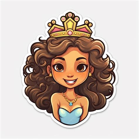Una Princesa De Dibujos Animados Con Una Tia En La Cabeza Generativa Ai