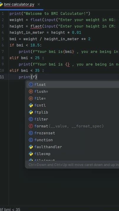 python programming bmi calculator python development coding technology trending youtube