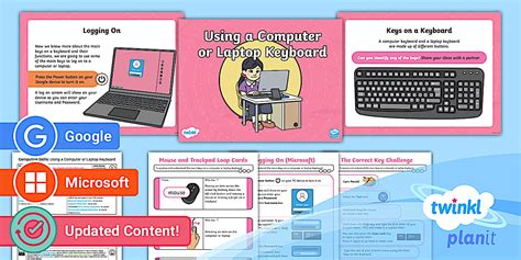 Computing Computing Skills Using A Keyboard Year 1 Lesson 3