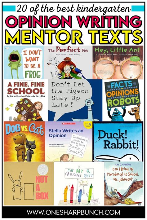20 Opinion Writing Mentor Texts For Kindergarten Writing Mentor Texts