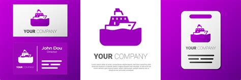 흰색 배경에 격리 된 로고 타입 크루즈 선박 아이콘 여행 관광 해상 교통 항해 여객선 크루즈 라이너 전 세계 크루즈 로고 디자인 템플릿 요소입니다 벡터 공휴일에 대한 스톡