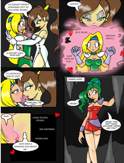 Rule 34 Blonde Hair Brown Hair Chaoscroc English Text Female Femdom