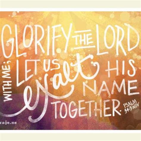 Glorify The Lord Learning To Pray Scripture Psalms