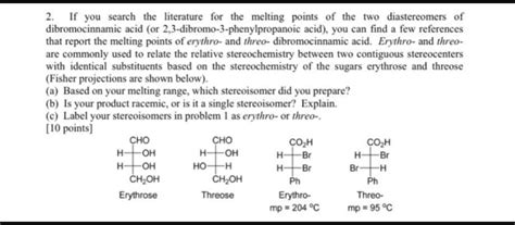 Free If You Search The Literature For The Melting Points Of The Two