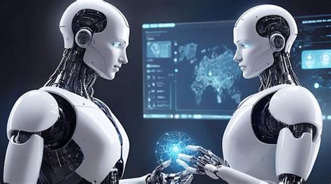 Robotics Or Ai Artificial Intelligence Connecting Interaction With