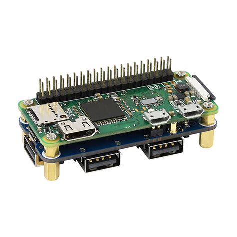Buy For Raspberry Pi Zero W USB HUB Ethernet Expansion Board Adapter With Case Kit Online At