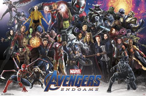 Avengers Endgame Lineup Poster Walmart Com