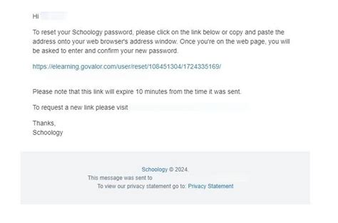 Schoology Password Reset Valor Christian High School