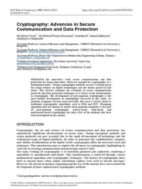 cryptography advances general indian download free pdf