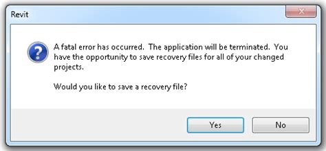 Revit Displays Fatal Error Message Opening A Project Revit Products Autodesk Knowledge Network