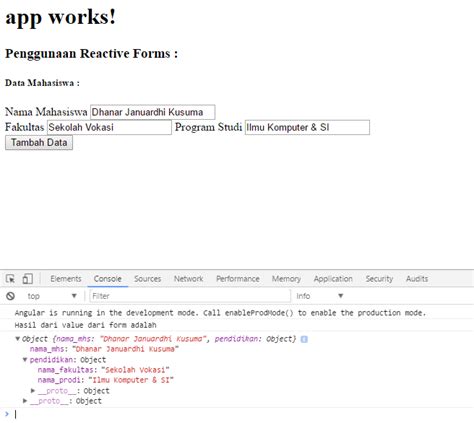 Angular 4 Menggunakan Forms Tutorial Angular 4 By Dhanar J Kusuma