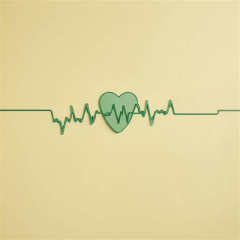 Rhythmic Heartbeat A Visual Illustration Of A Heartbeat Waveform