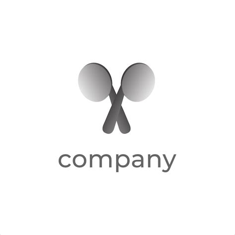 흰색 배경에 격리된 로고 디자인 템플릿 교차 Tws 이어폰 아이콘 그림 회색 그라데이션 개체 색상 그림 마크 로고 타입 단순 로고 개념 프리미엄 벡터