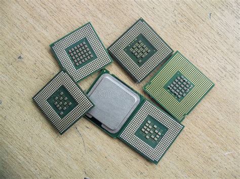 Old CPU Stock Photo Image Of Pins White Isolated Pentium 1822906