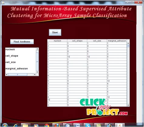 Mutual Information Based Supervised Attribute Clustering For Microarray Sample Classification