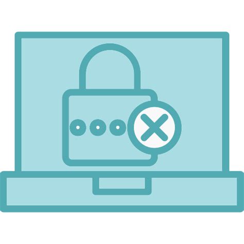 Wrong Password Generic Blue Icon