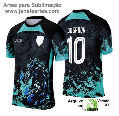 Arte Template Camisa De Interclasse 2025 Dragão Verde Janete Artes