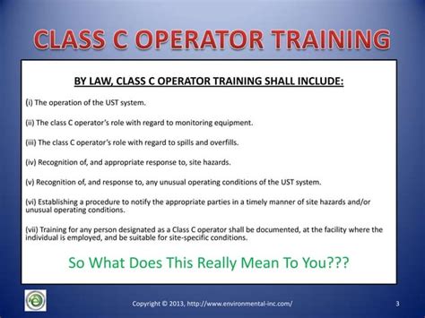 Class C Ust Training