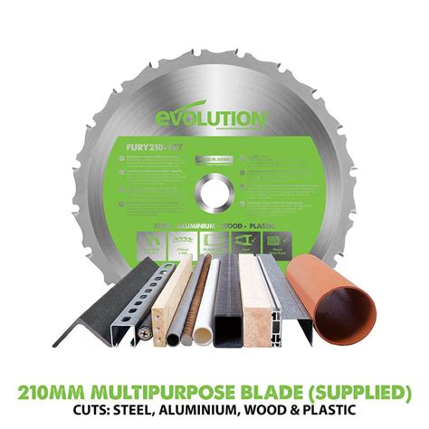 Multi Material Mitre Saws Cut Wood Metal And Plastic Evolution — Evolution Power Tools Uk