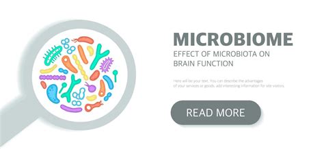 Microbiome Website Landing Page Template Newsletter Advertising