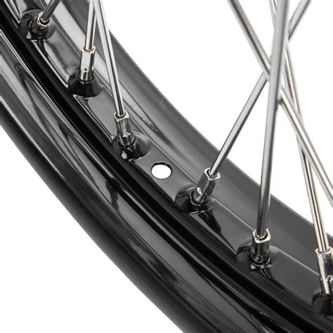 Mid Usa 21 X 215 Black Complete Front Wheel Fits Harley Davidson