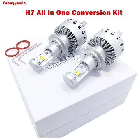 7S Universal H7 Cree XHP 50 Led Chips Car Auto LED Headlight DRL Fog ...
